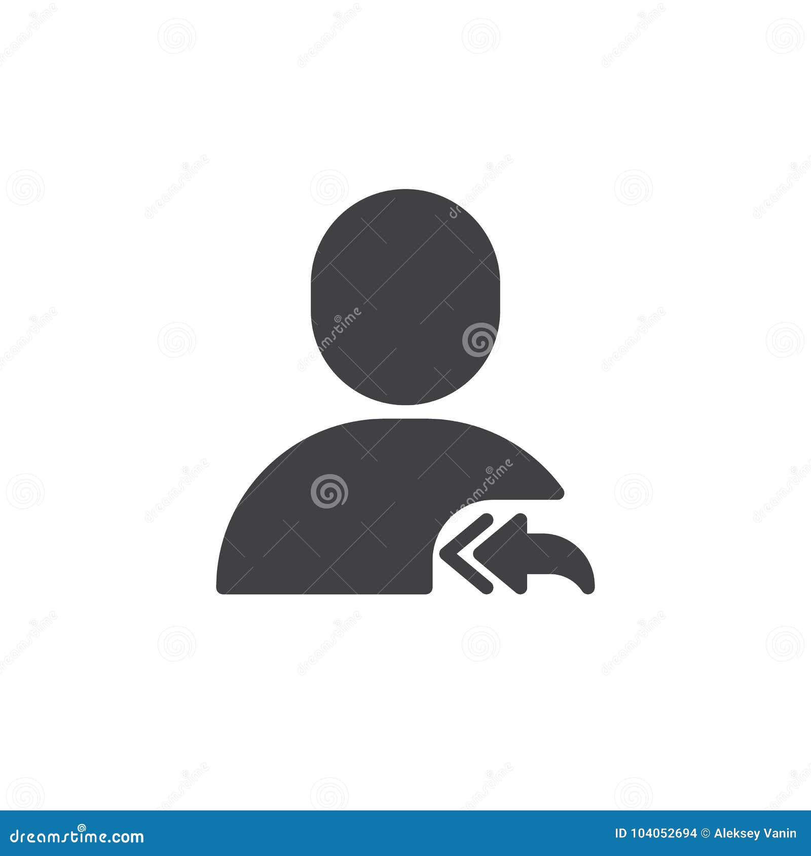 User reply icon vector stock vector. Illustration of graphics - 104052694