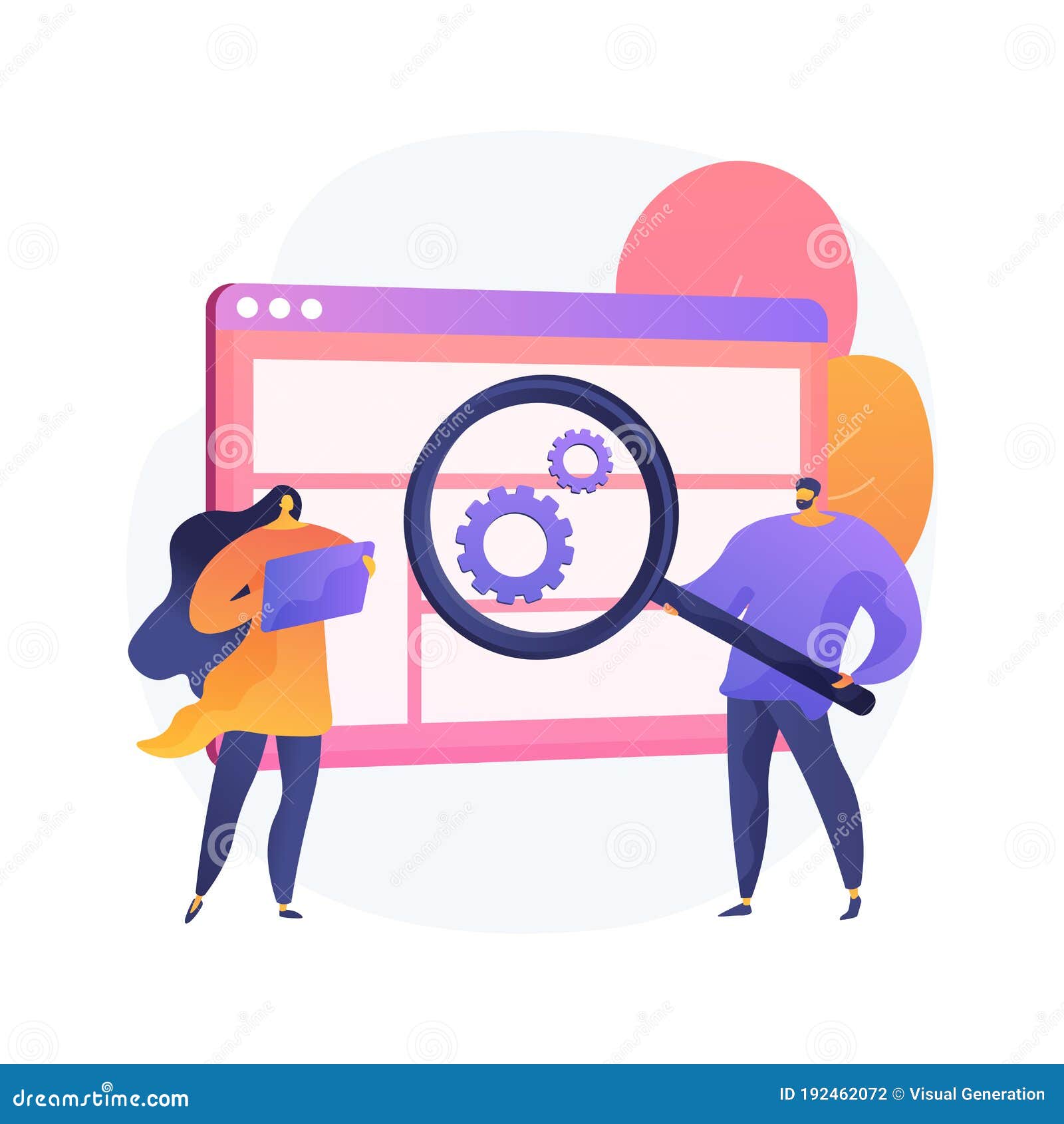 User Research Abstract Concept Vector Illustration. Stock Vector ...