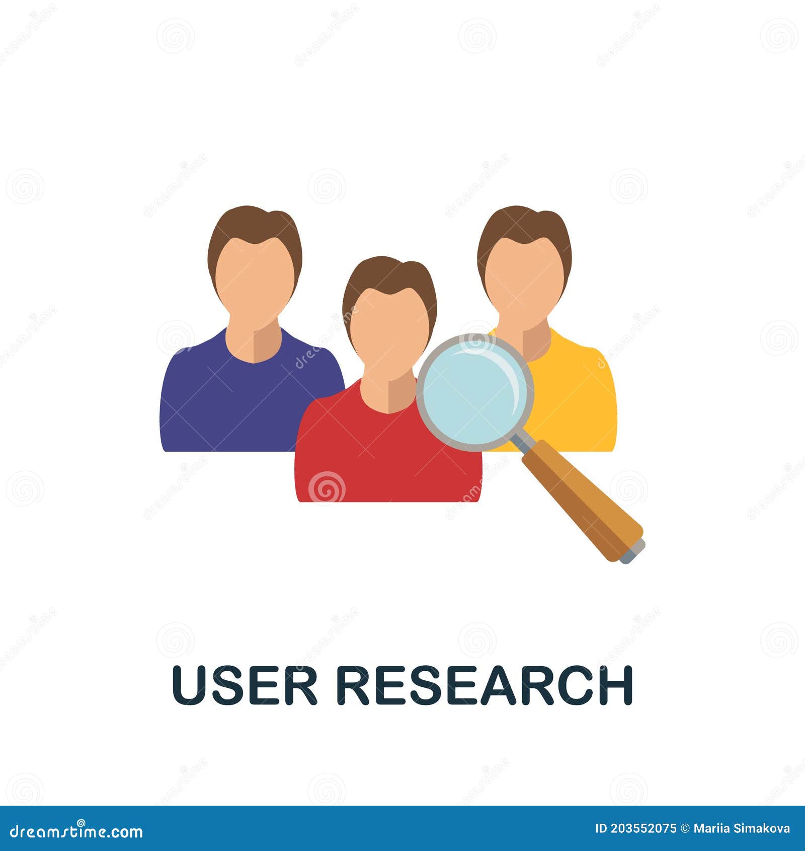User Research Flat Icon. Simple Element from Project Management ...