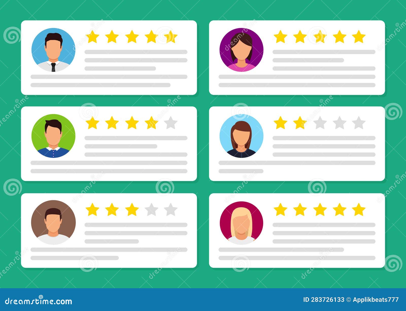 User Reviews Flat Icon or Feedback. Vector Illustration Stock Vector ...