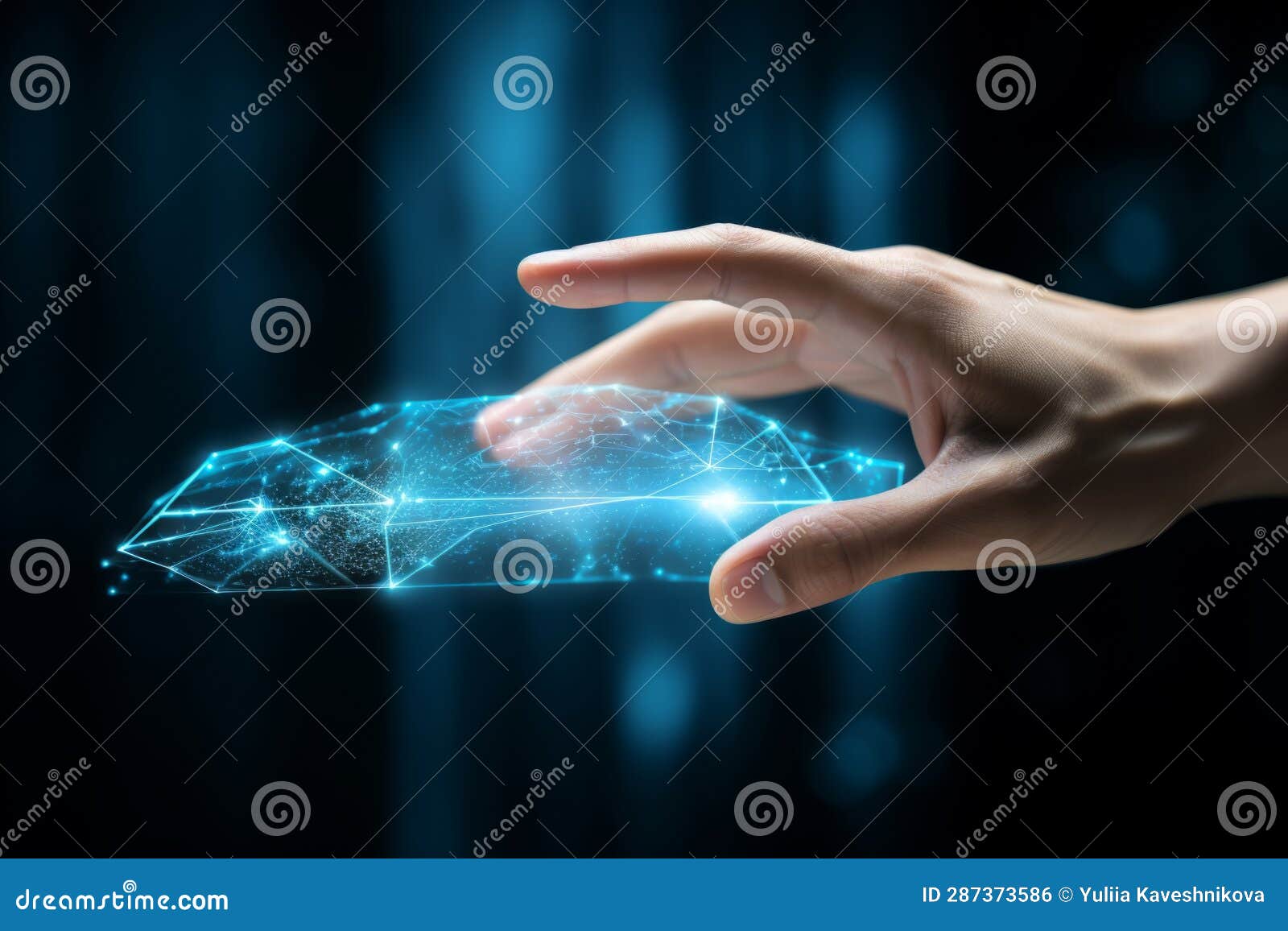User S Hands Interacting Futuristic Technological Holographic Blue ... User S Hands Interacting Futuristic Technological Holographic Blue ...