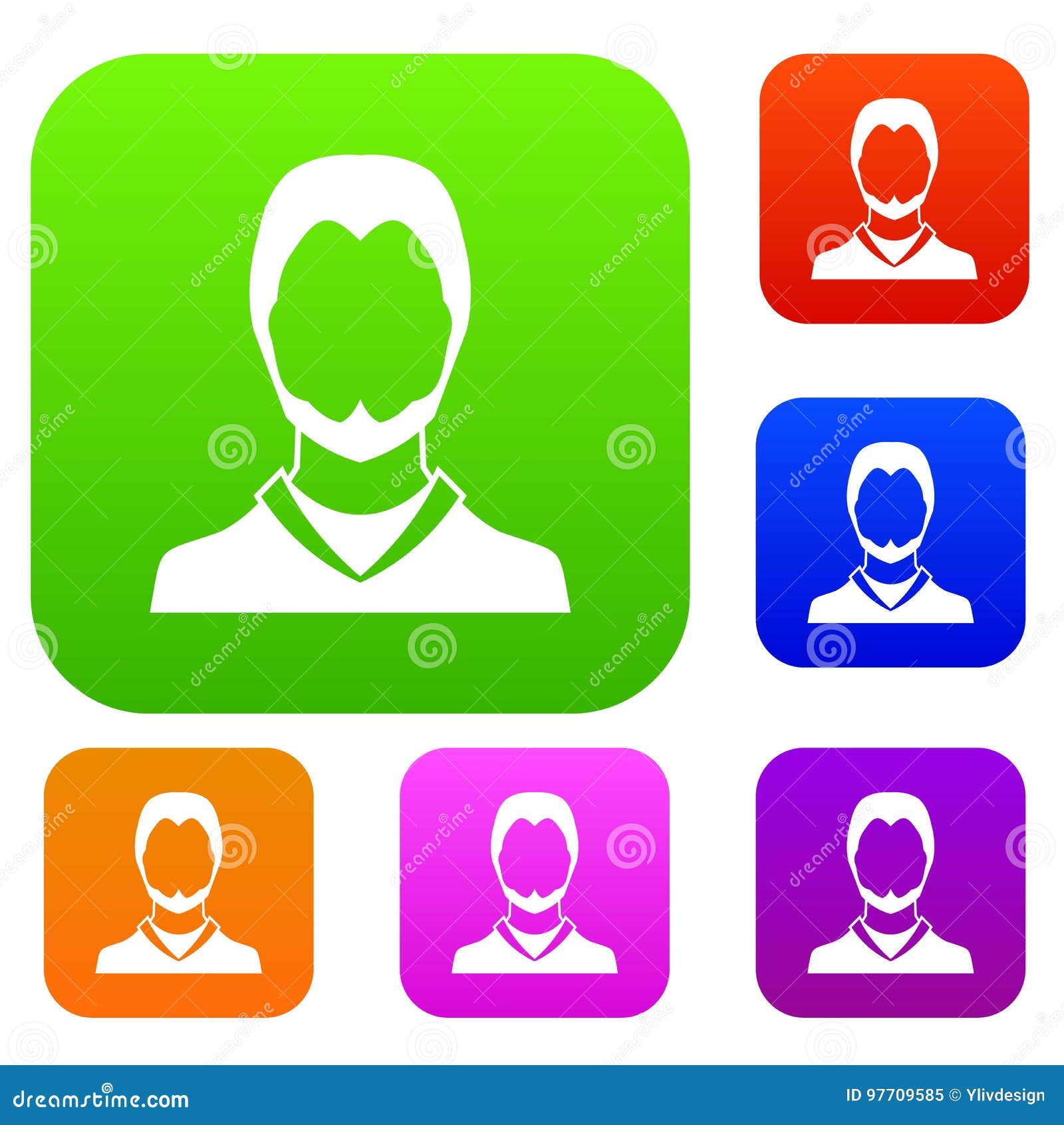 User set collection stock vector. Illustration of admin - 97709585
