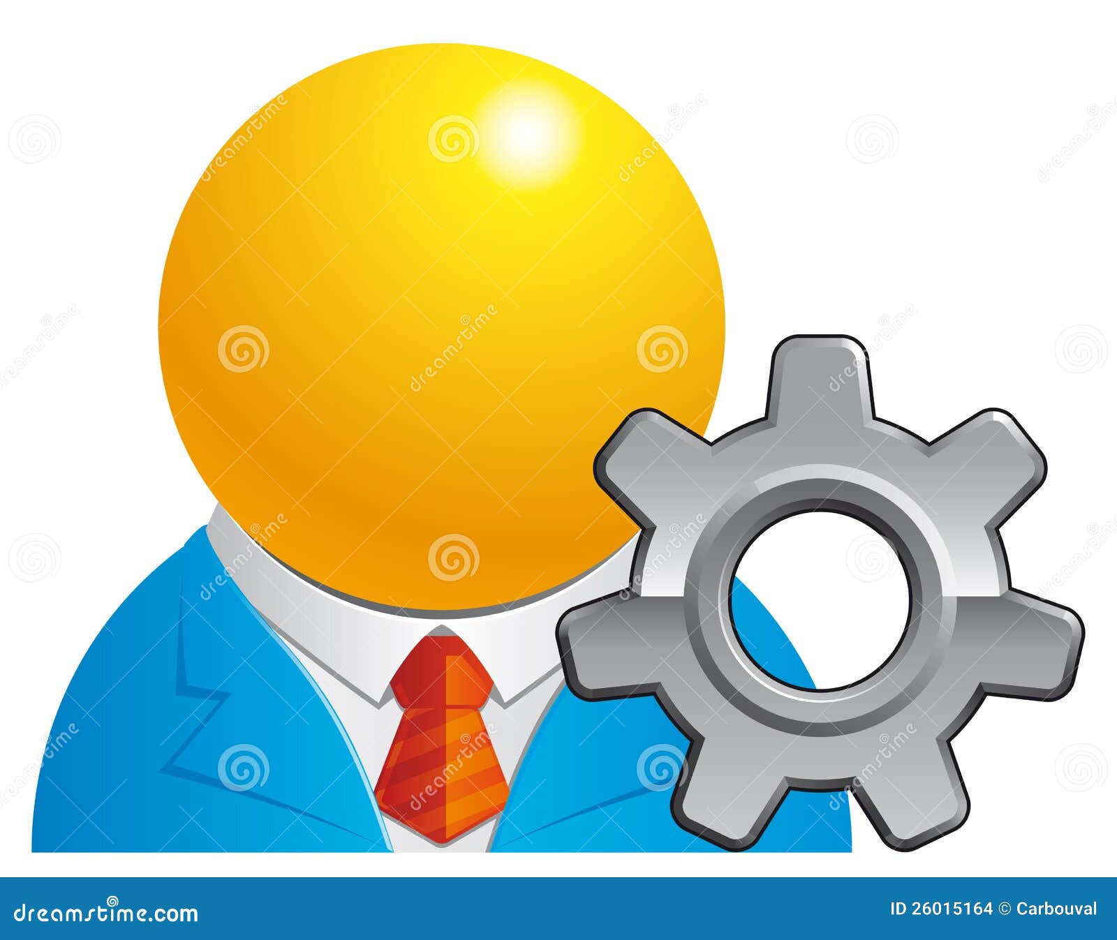 User settings stock vector. Illustration of person, suit - 26015164