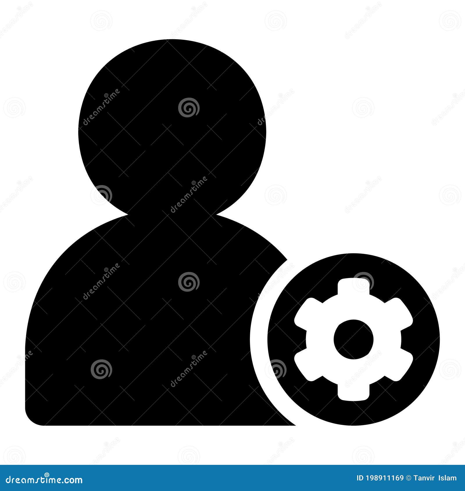 User Settings Icon stock vector. Illustration of user - 198911169