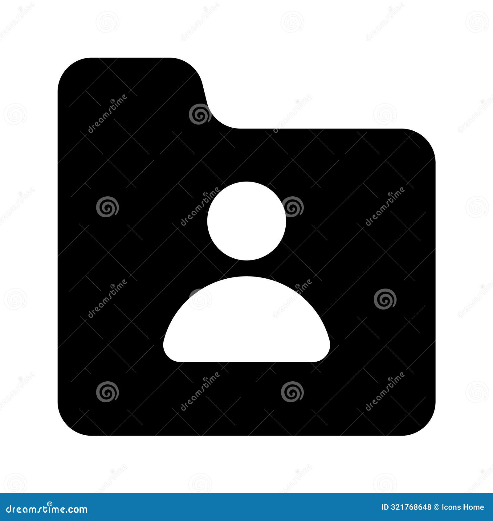 User Sign on Folder Showing Concept Icon of User Data, User Profile ...