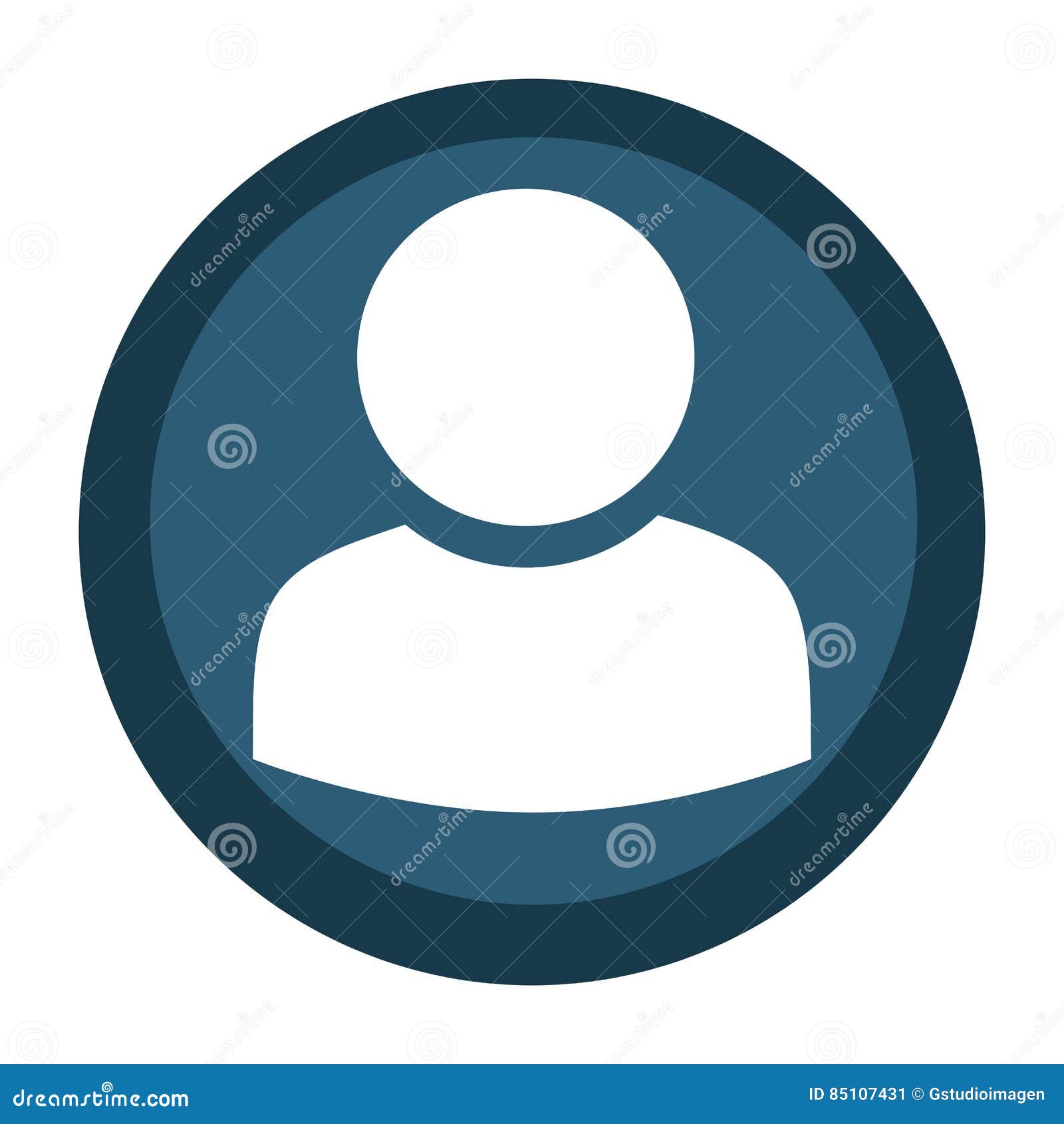User Silhouette Button Icon Stock Illustration - Illustration of ...