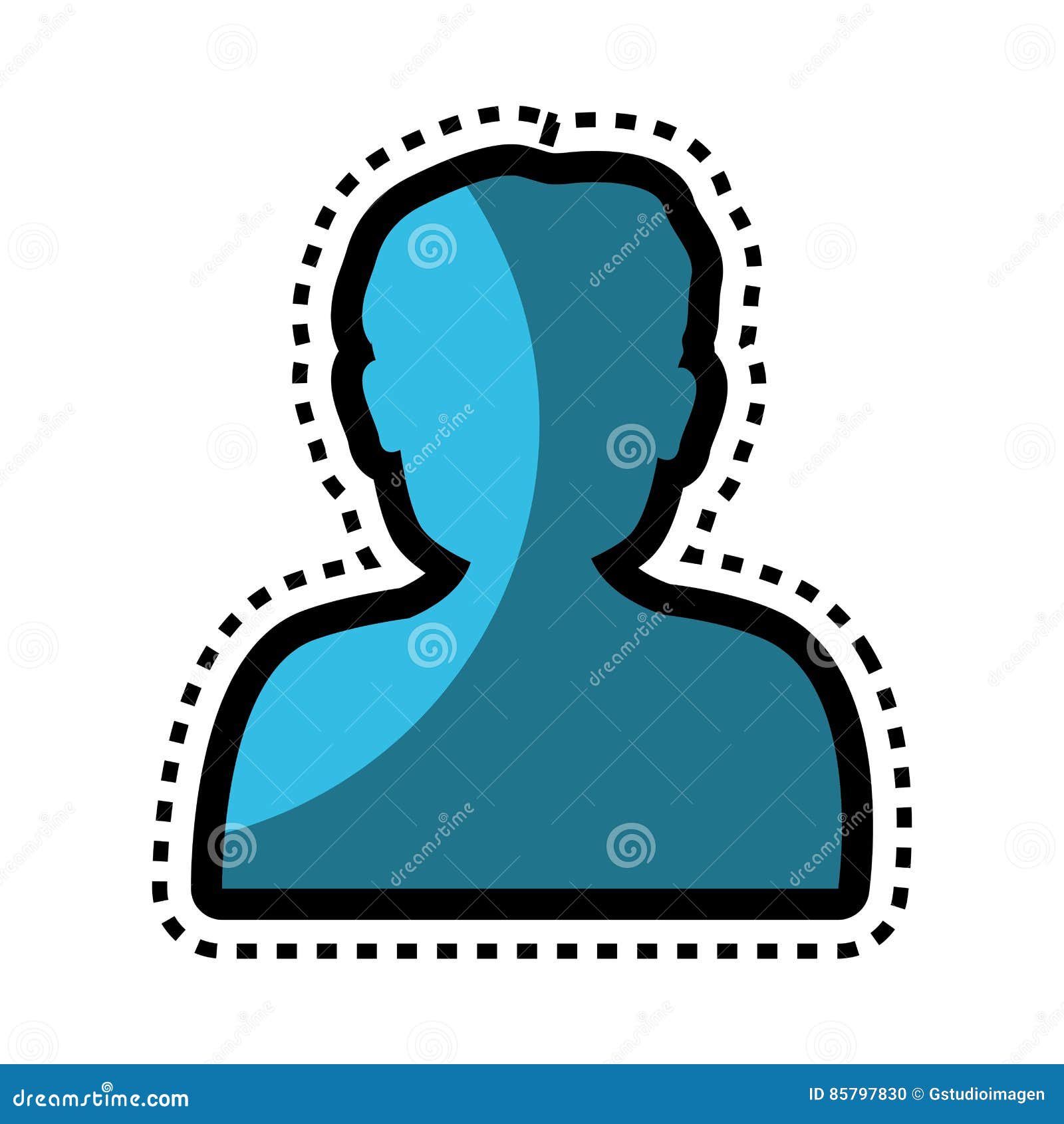 User Silhouette Button Icon Stock Vector - Illustration of technology ...
