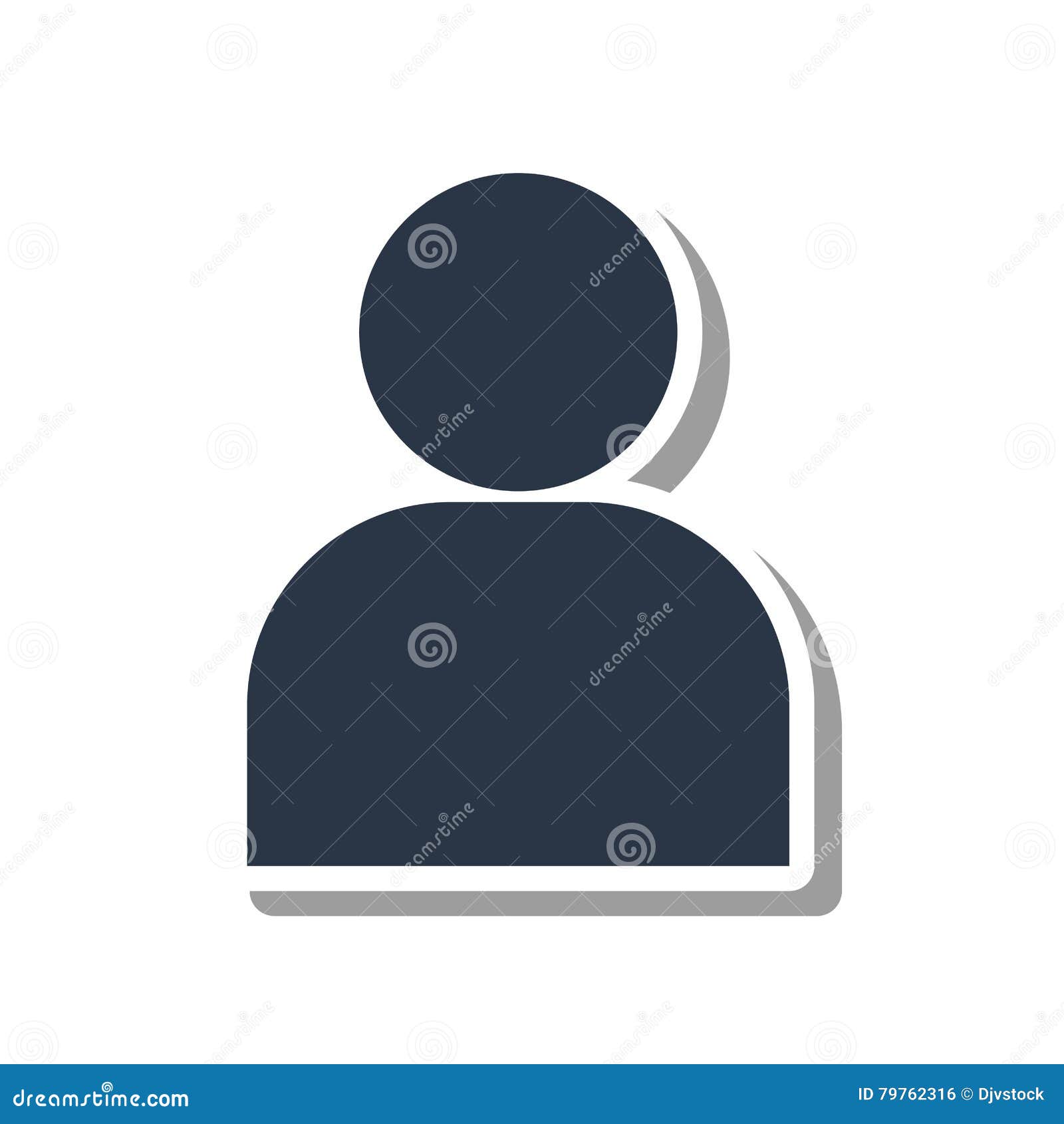 User Silhouette Isolated Icon Stock Vector - Illustration of vector ...