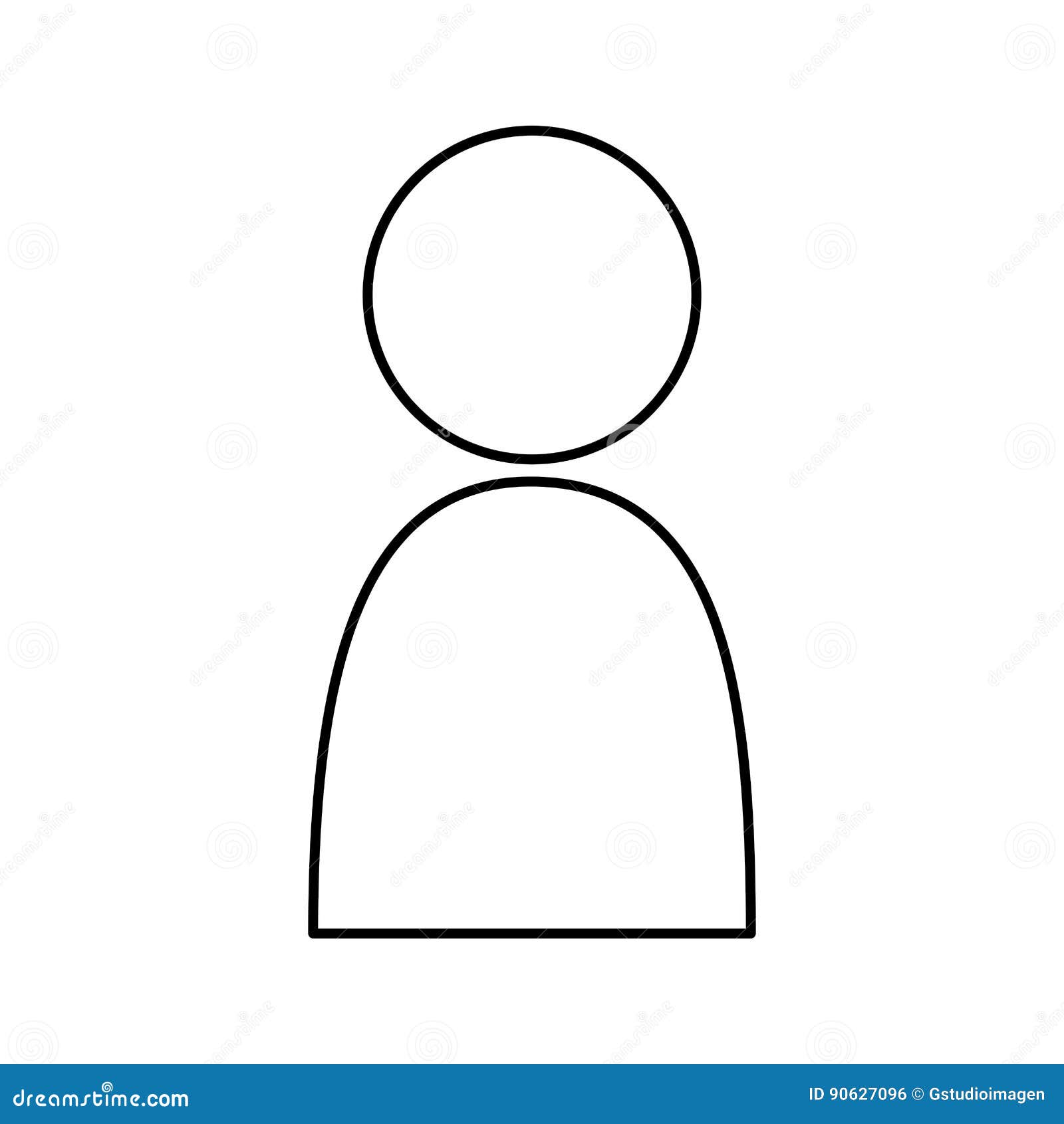 User Silhouette Isolated Icon Stock Vector - Illustration of avatar ...