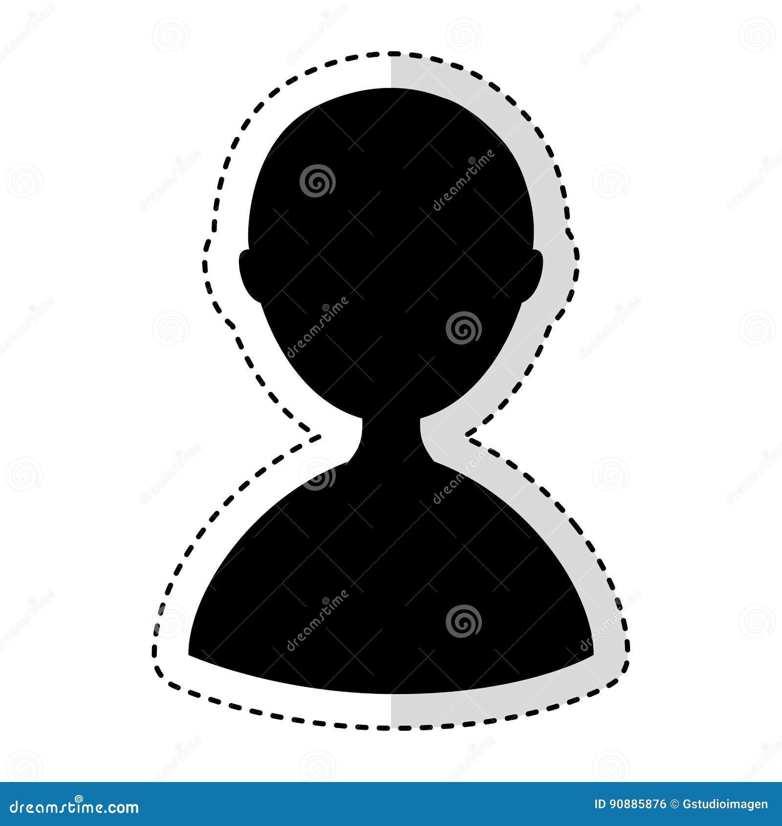 User Silhouette Isolated Icon Stock Vector - Illustration of male ...