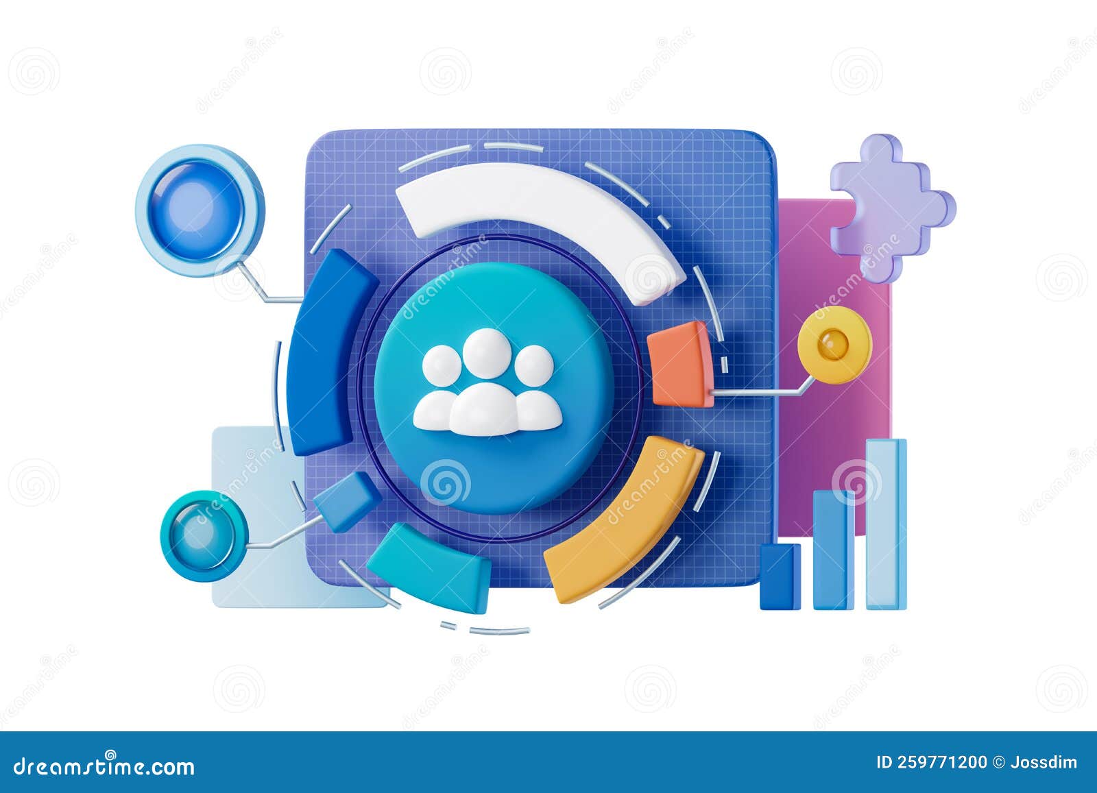 User Statistics Chart Diagram Stock Illustration - Illustration of ...