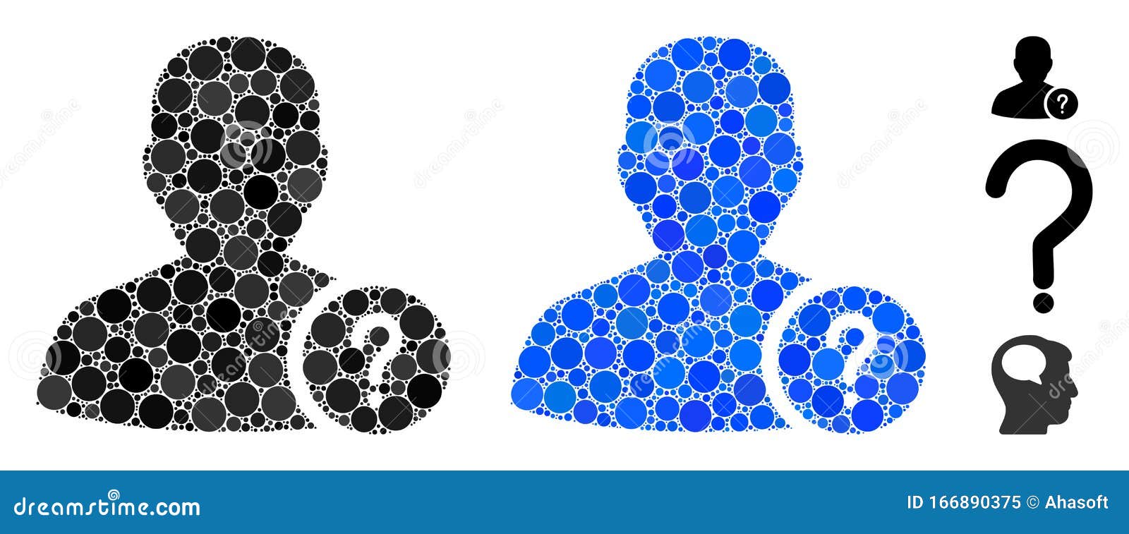 User Status Mosaic Icon of Round Dots Stock Illustration - Illustration ...