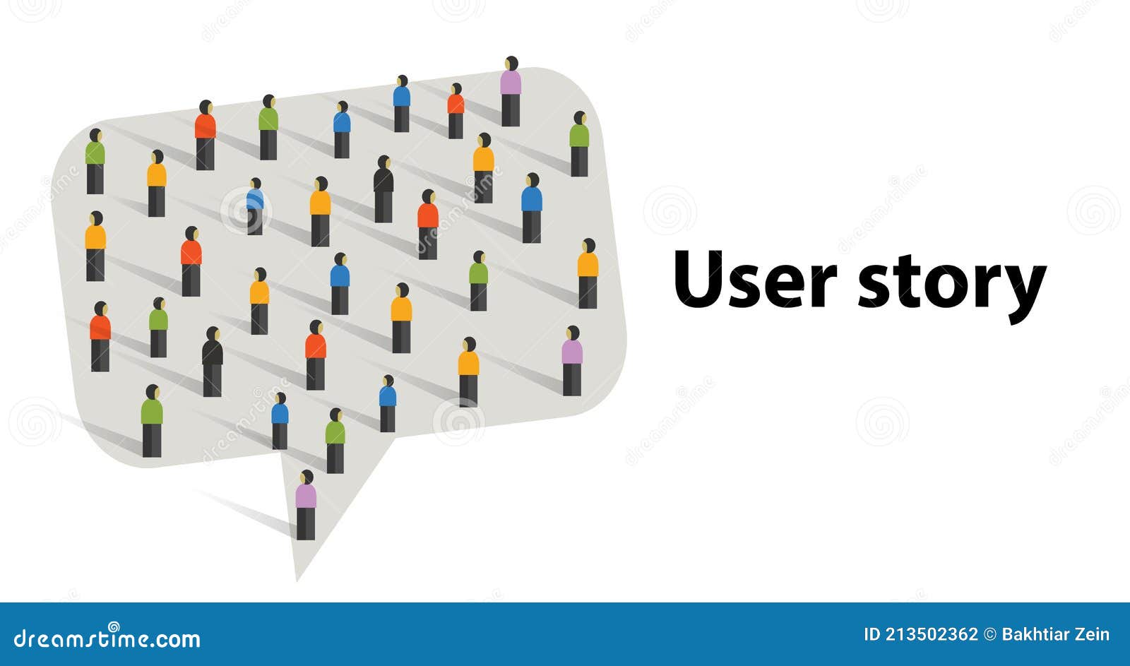 User Story Comment Bubble Chat Speech Message by Crowd Talk Together ...