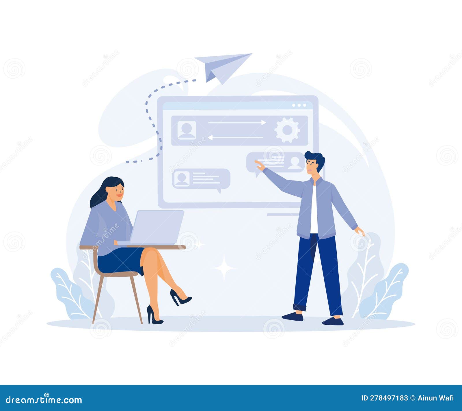 User Support Abstract Concept Vector Illustration Set. Customer Self ...