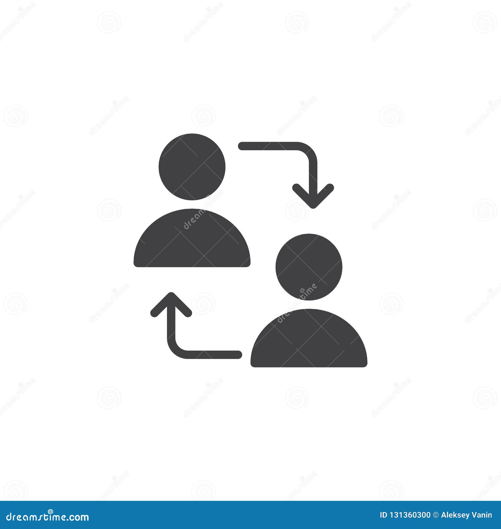 User switch vector icon stock vector. Illustration of pictogram - 131360300