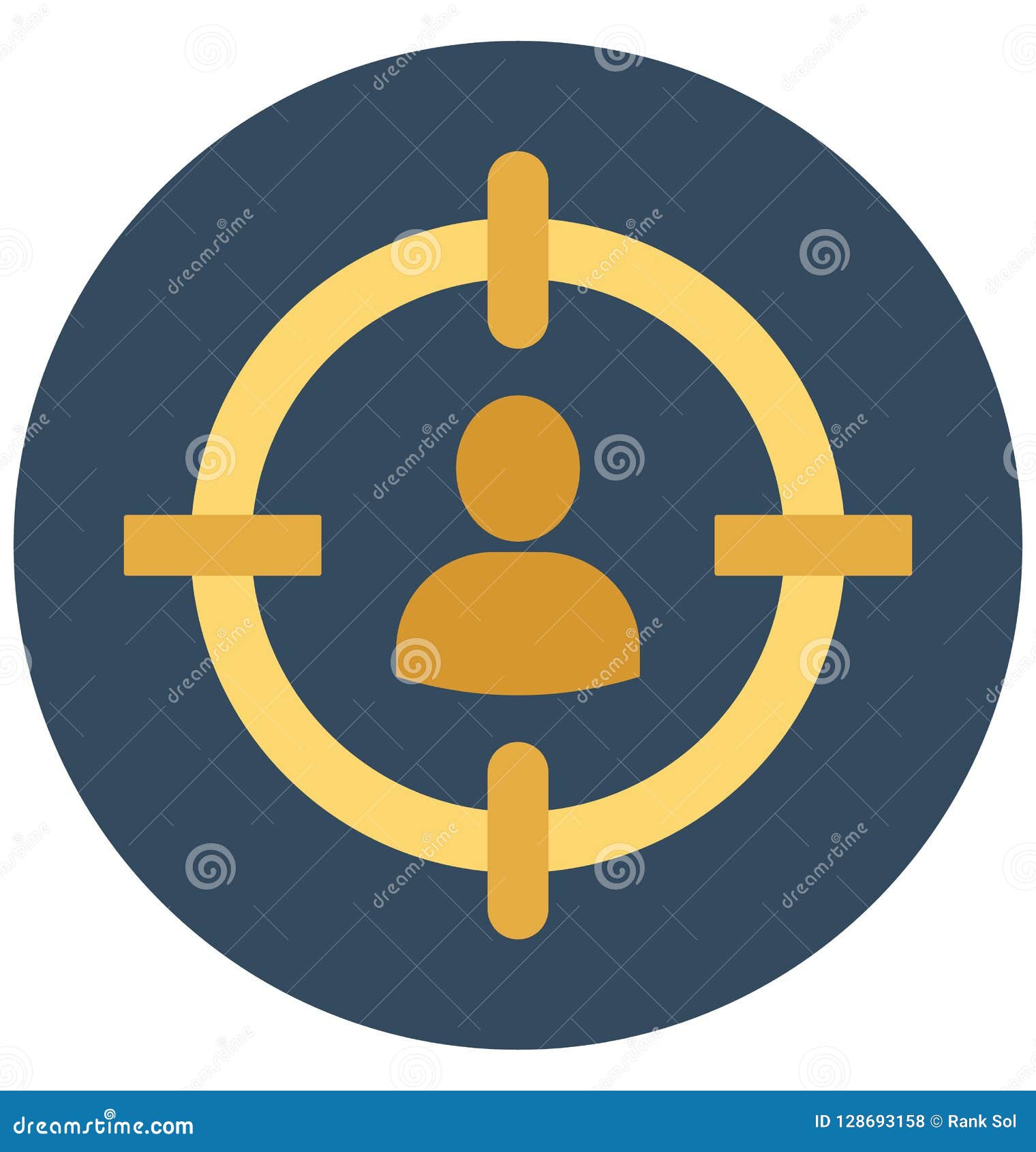 User Target Isolated Vector Icon that Can Be Easily Edit or Modified ...
