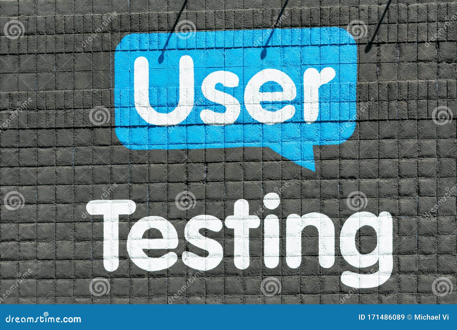 User Testing Sign on the Headquarters of Software Company that Helps ...