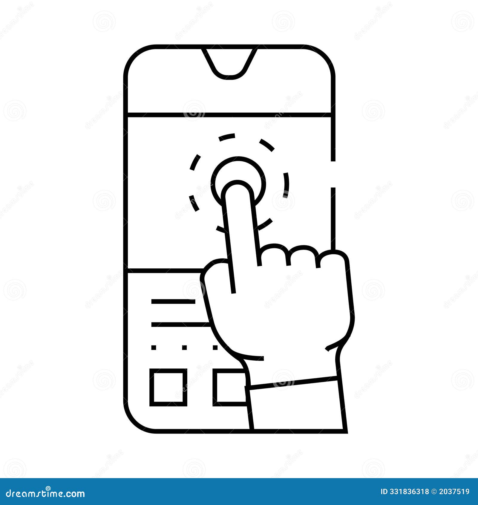 User Testing Ux Ui Design Line Icon Vector Illustration Stock