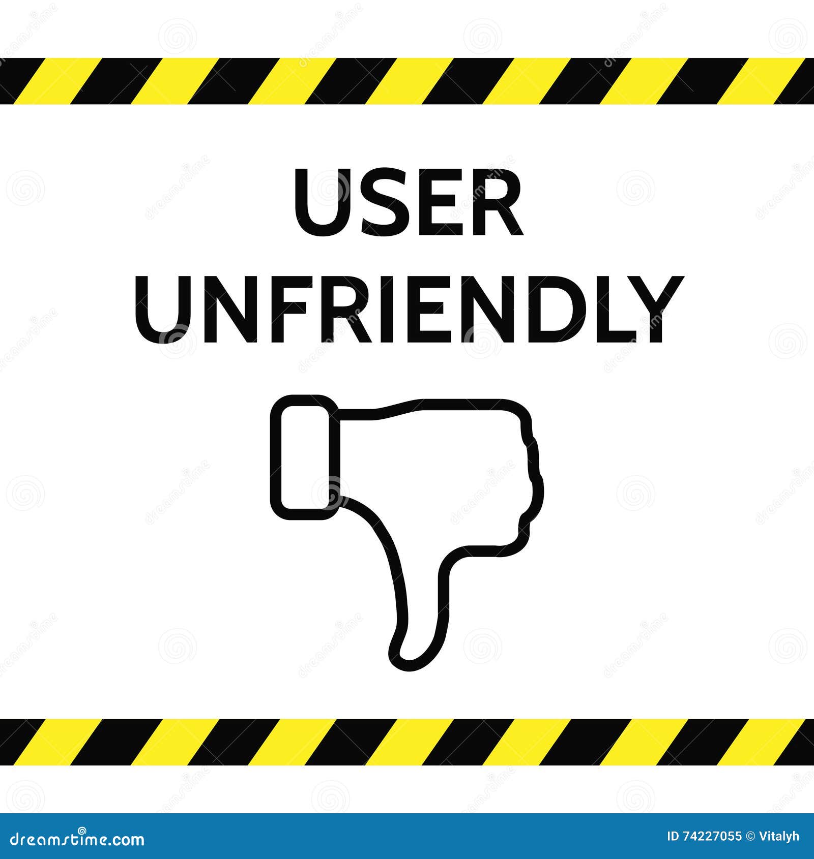 User Unfriendly Concept Vector Illustration Stock Vector - Illustration ...