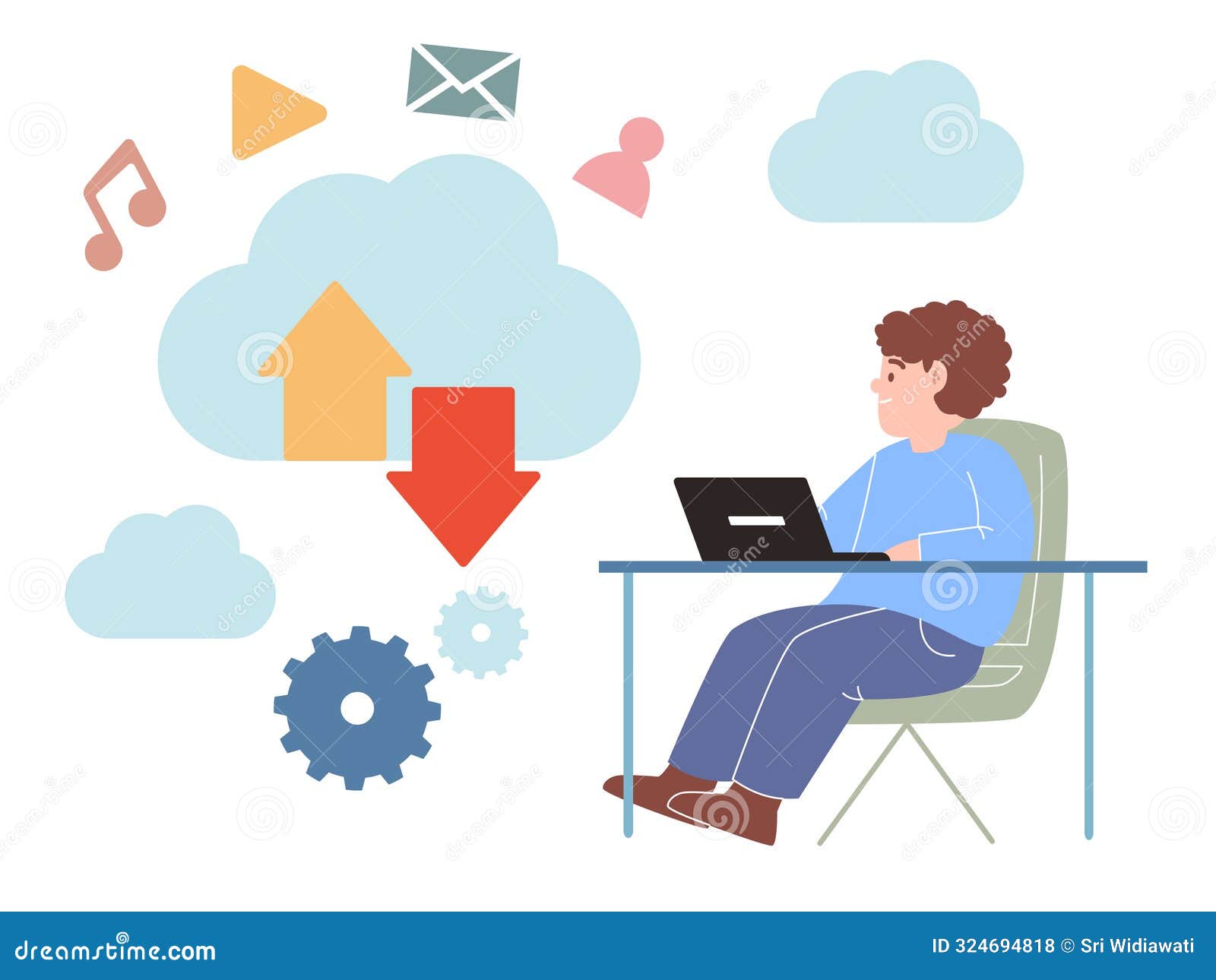 User Upload Download Transfer File from Cloud Multimedia Document ...