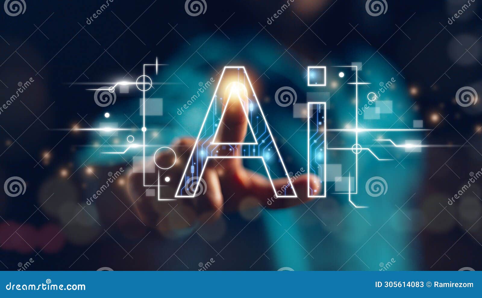 The User Uses Tools AI. Technology Smart Robot Science and Artificial ...