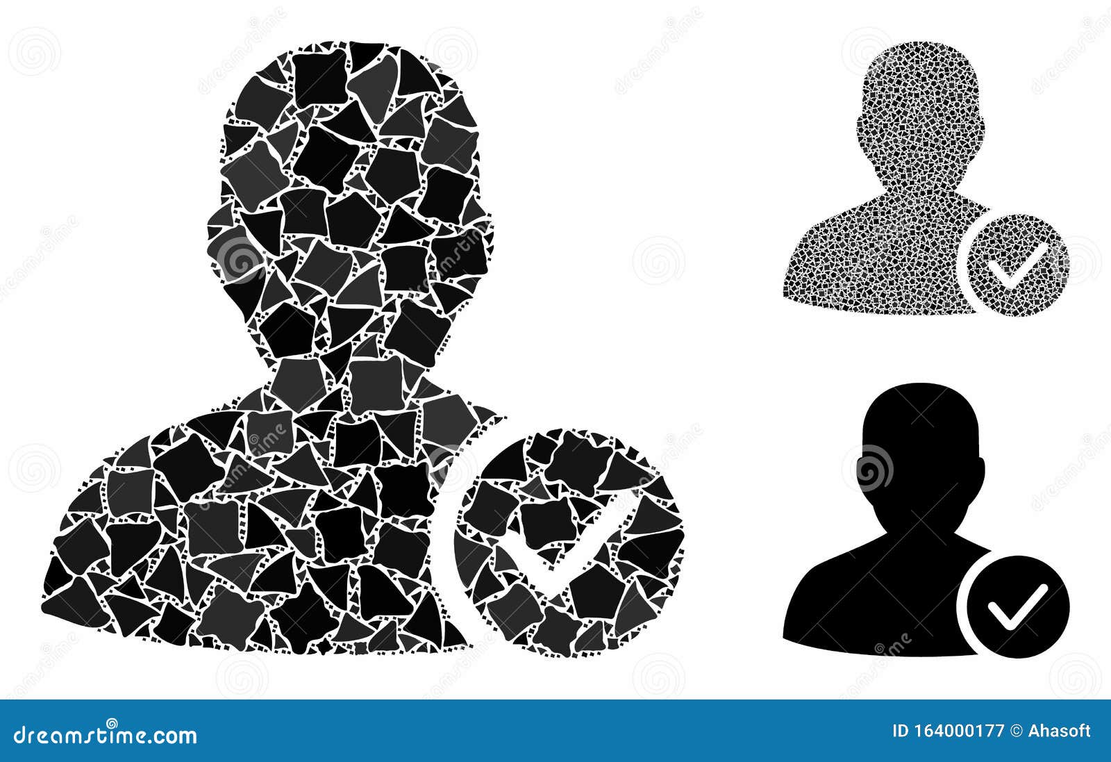 User Valid Composition Icon of Tremulant Pieces Stock Vector ...