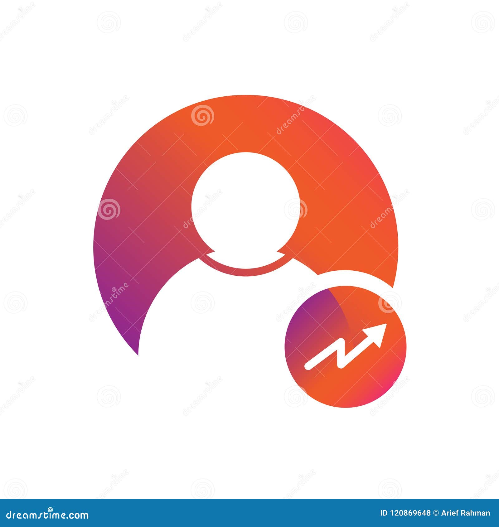 User chart vector icon stock vector. Illustration of profile - 120869648