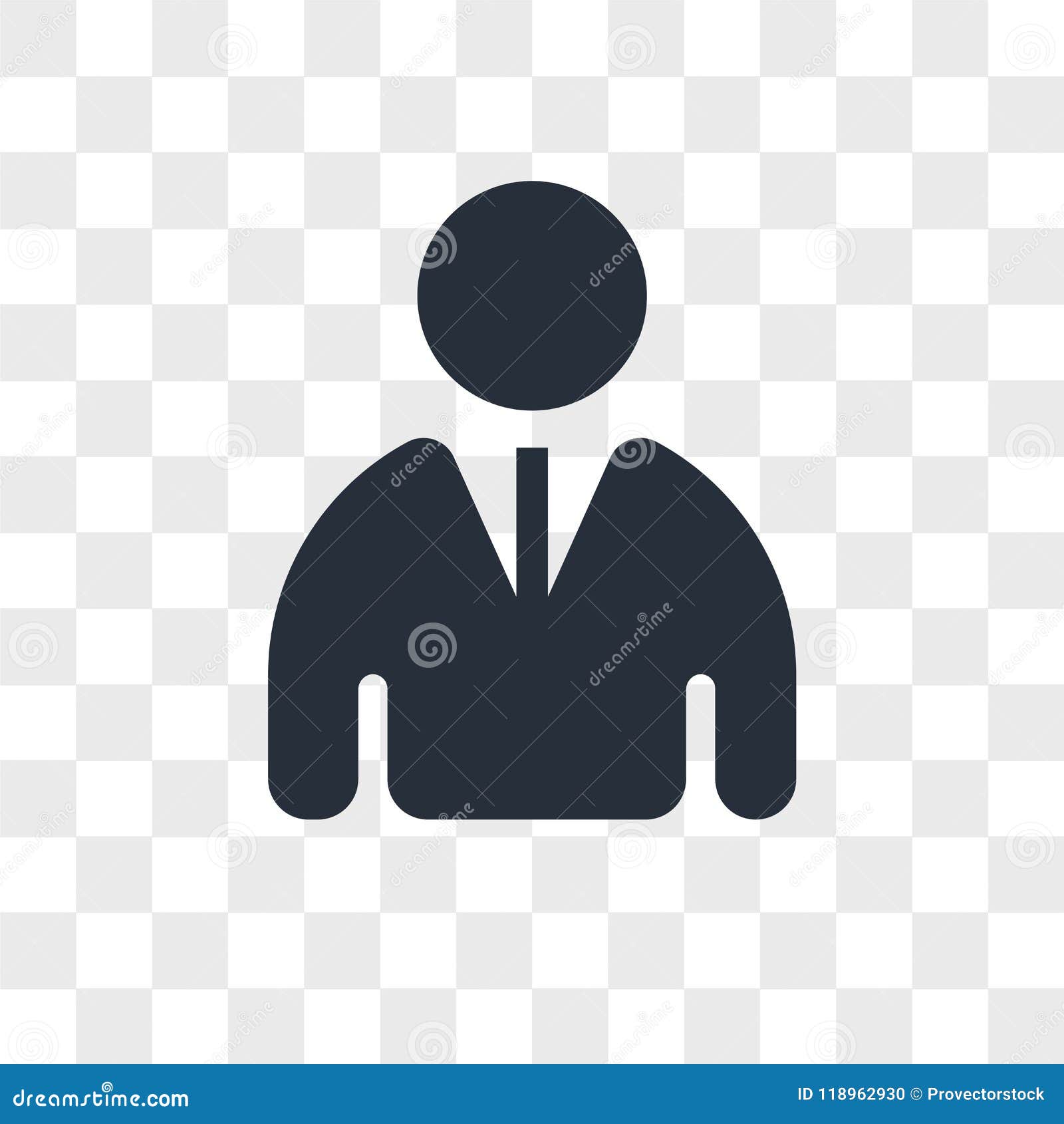 User Vector Icon Isolated on Transparent Background, User Logo Design ...