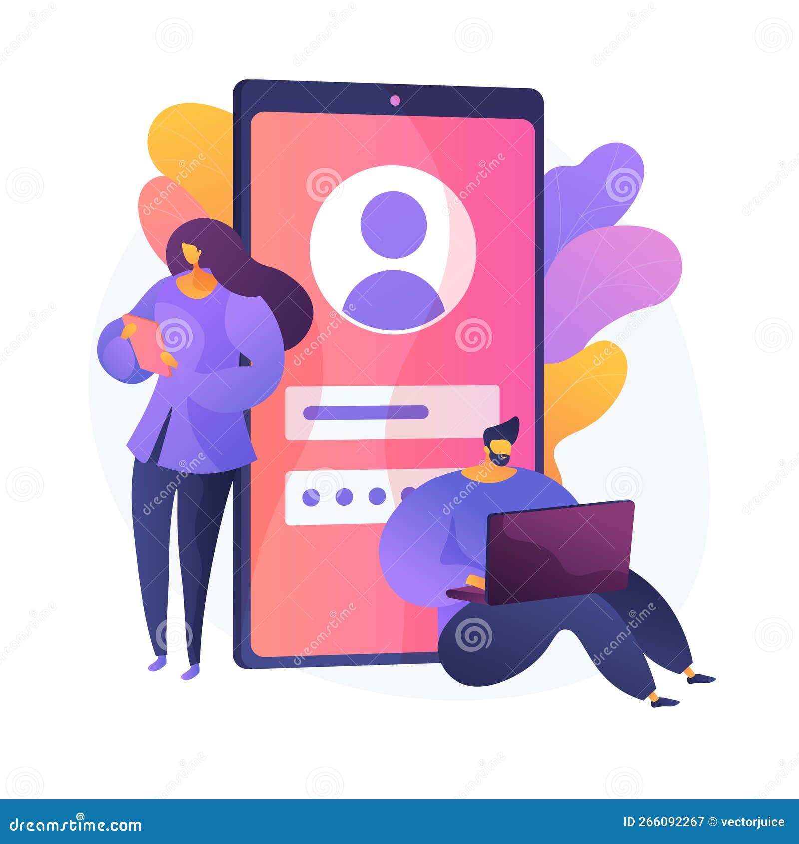 User Verification Vector Concept Metaphor Stock Vector - Illustration ...