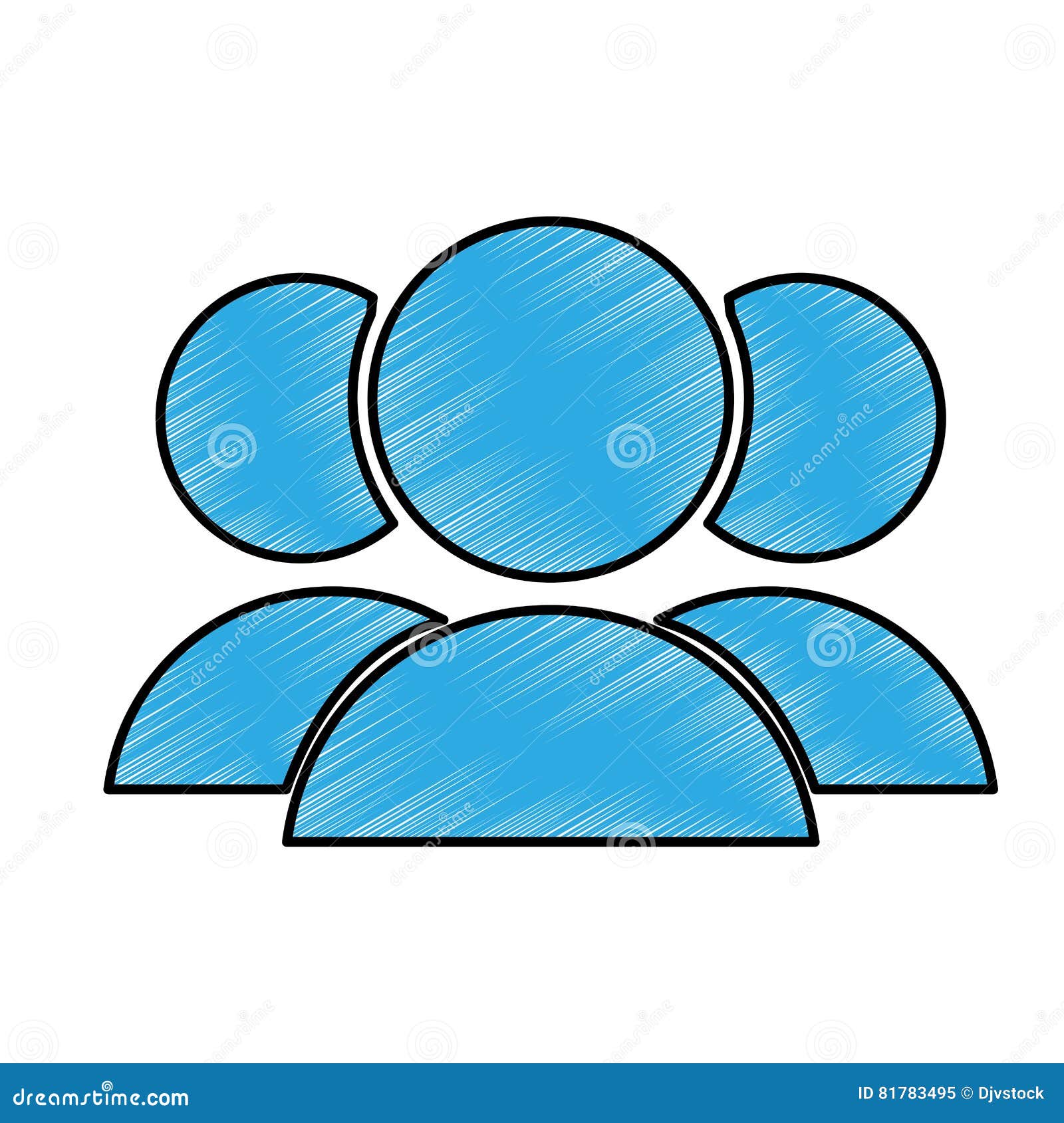 Users abstract icon image stock vector. Illustration of users - 81783495