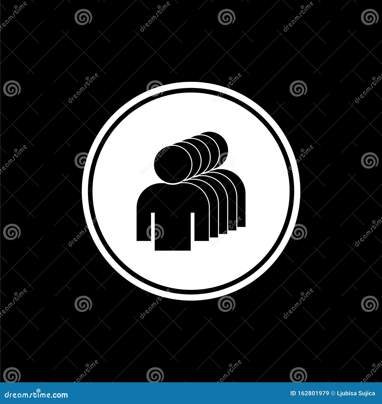 Users Group Icon Isolated on Black Background Stock Illustration ... Users Group Icon Isolated on Black Background Stock Illustration ...