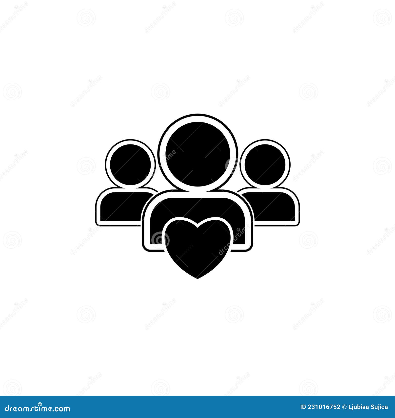 Users Group Icon Isolated on White Background Stock Vector ...