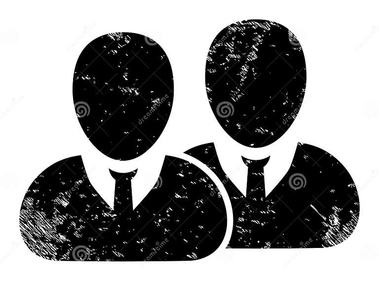 Users Scratched Icon Vector Stock Vector - Illustration of users ...