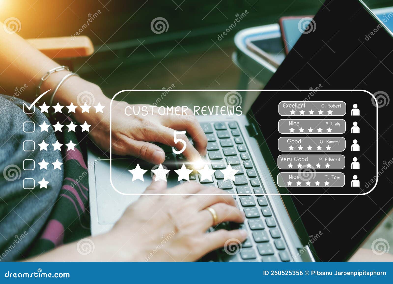 Users Rate the Service Experience in the Concept : Customer ...