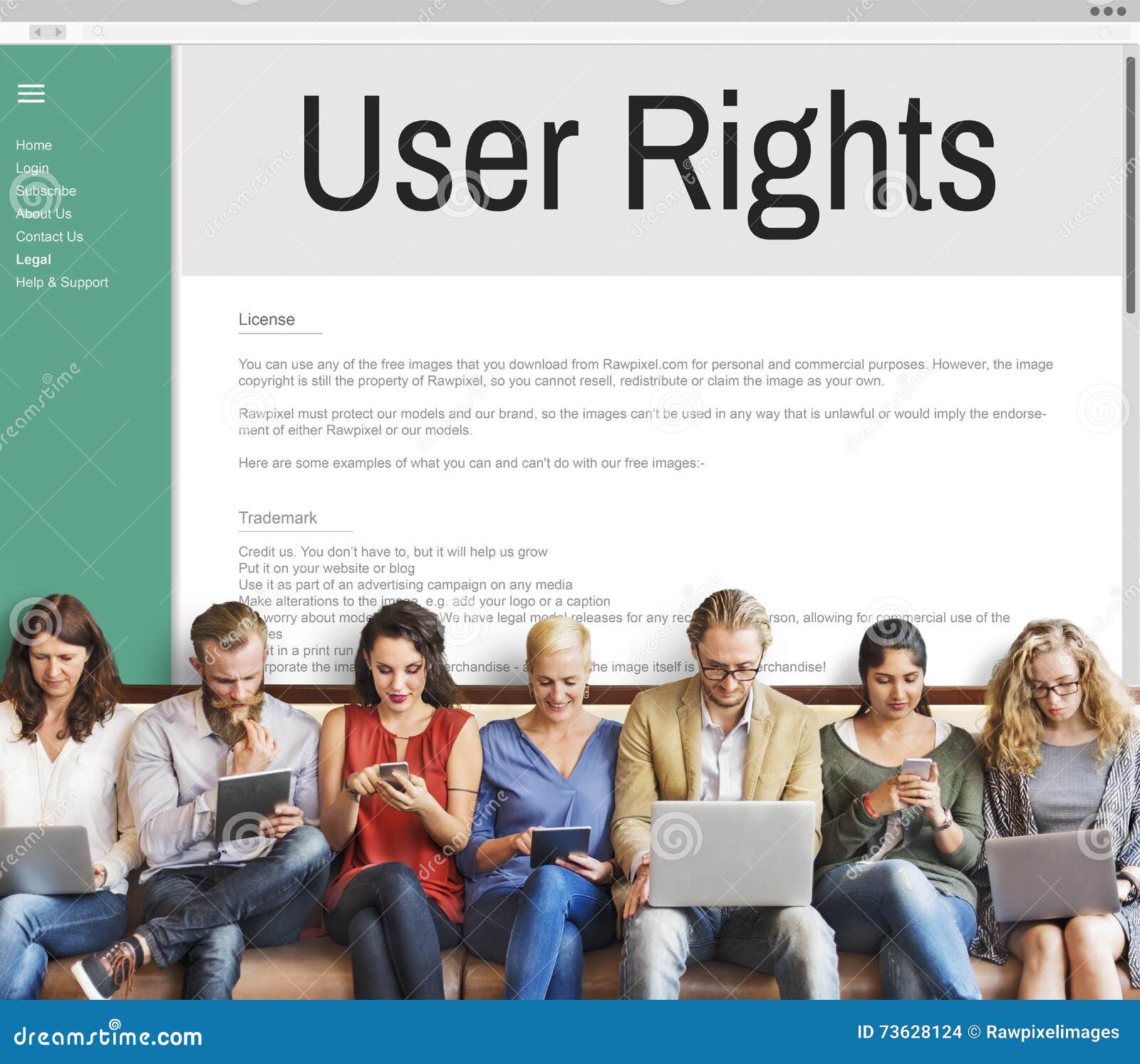 Users Rights Terms and Conditions Rule Policy Regulation Concept Stock ...