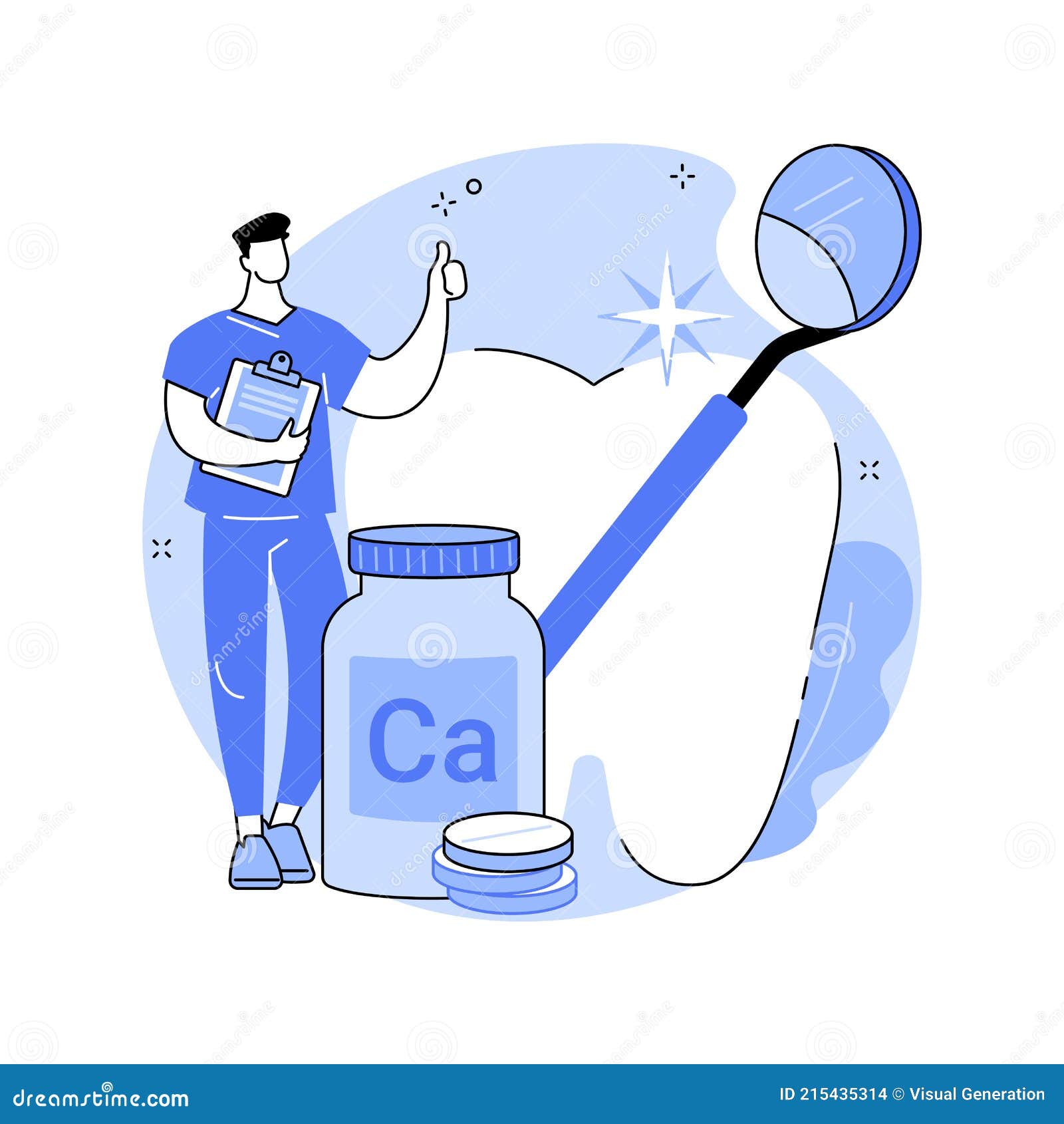 Uses of Calcium Abstract Concept Vector Illustration. Stock Vector ...