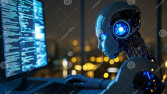 She Uses a Powerful Computer with a Complex Display To Help Her Develop ...