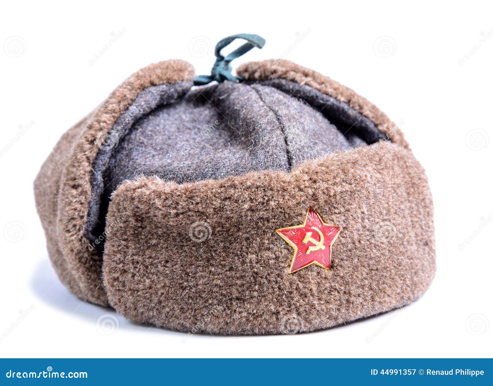 Ushanka Fur Hat of the Red Army Stock Image - Image of texture, russian ...