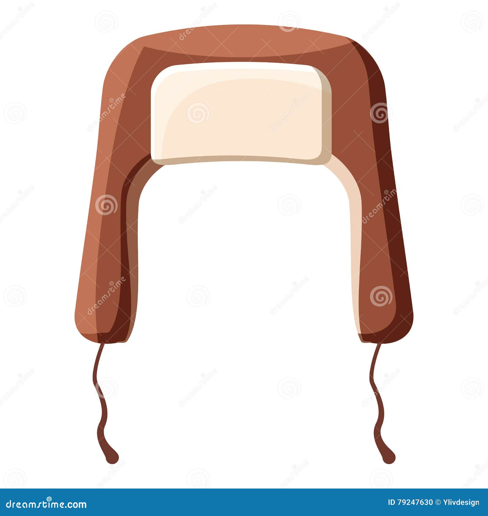 Ushanka Hat Icon, Cartoon Style Stock Vector - Illustration of personal ...