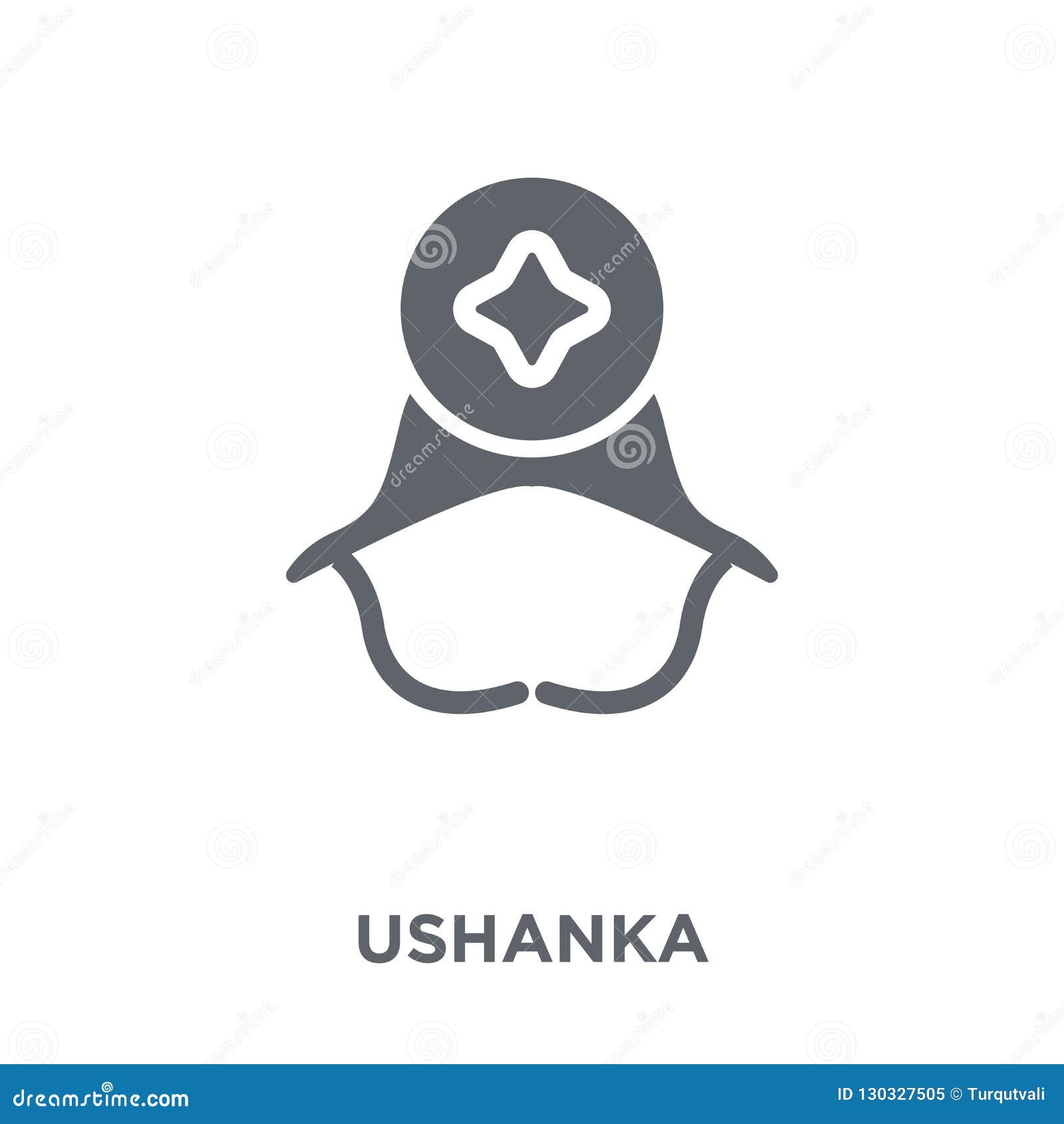 Ushanka Icon. Trendy Ushanka Logo Concept On White Background Fr ...
