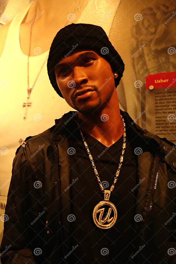 Usher Wax Figure foto de stock editorial. Imagem de iorque - 37759438