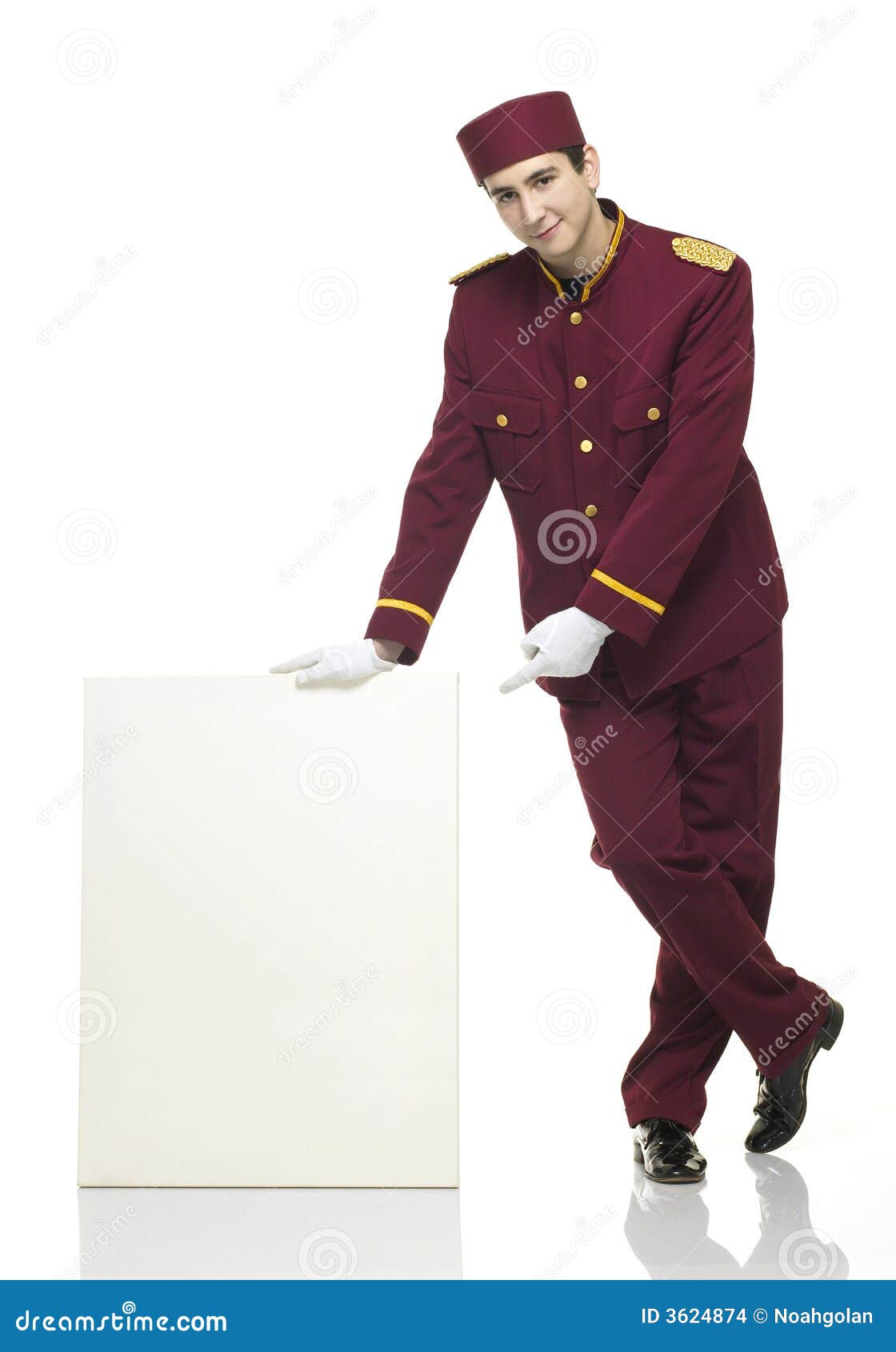 Usher with White Panel Besides Him Stock Photo - Image of offering ...