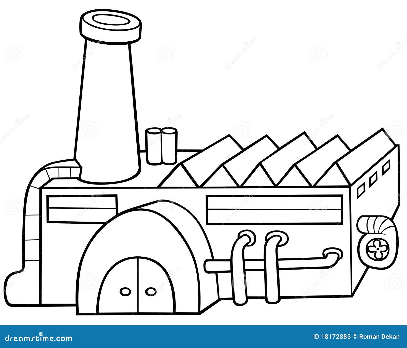 Usine illustration de vecteur. Illustration du salle - 18172885