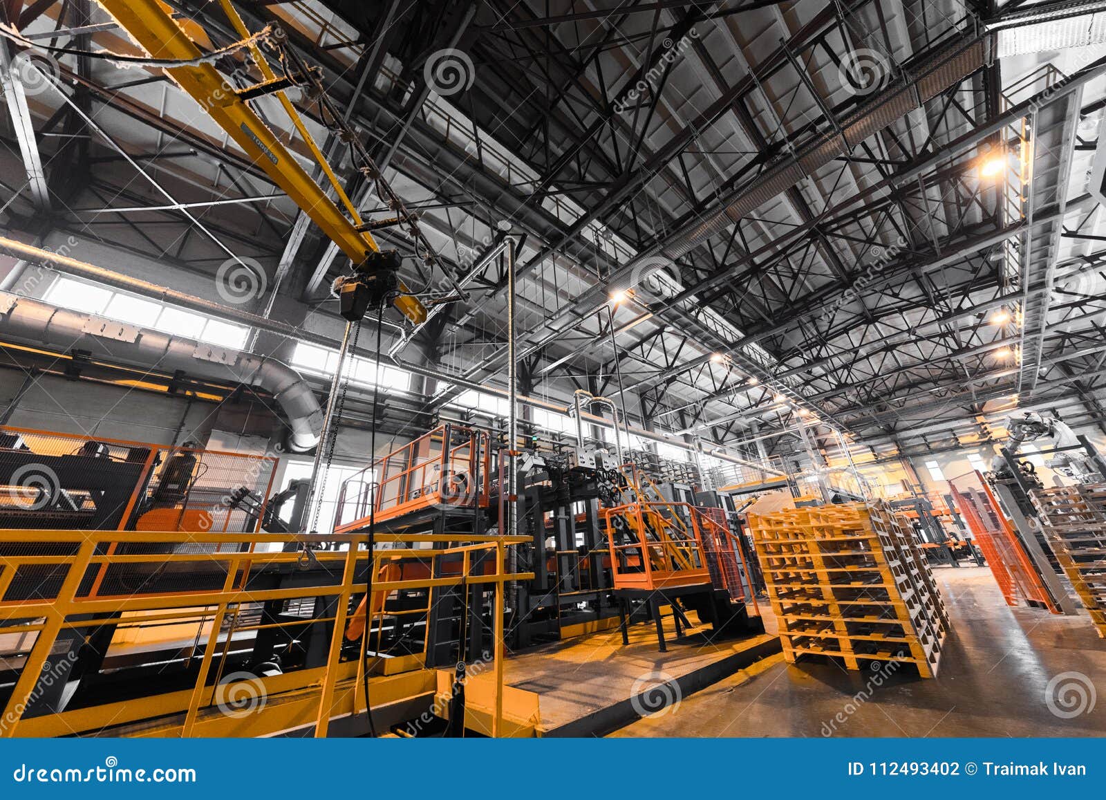 Usine De Fabrication, Production De Pointe Moderne Photo stock - Image ...
