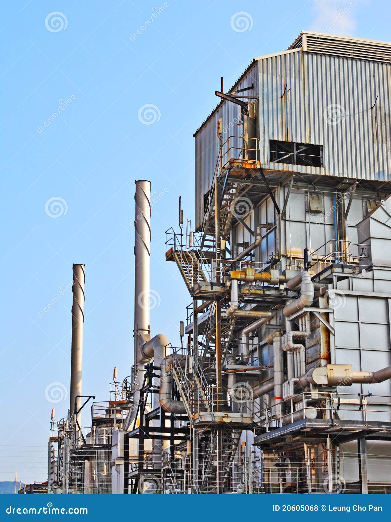 Usine de traitement de gaz photo stock. Image du pétrochimique - 20605068