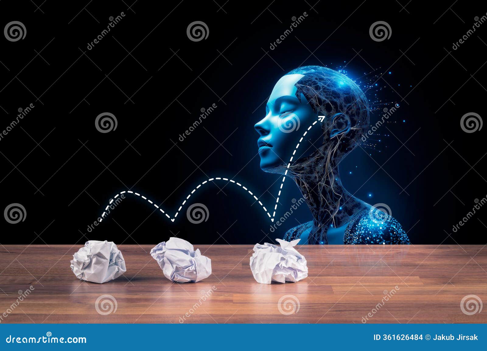 Using AI in the Creative Process Concept Stock Illustration ...