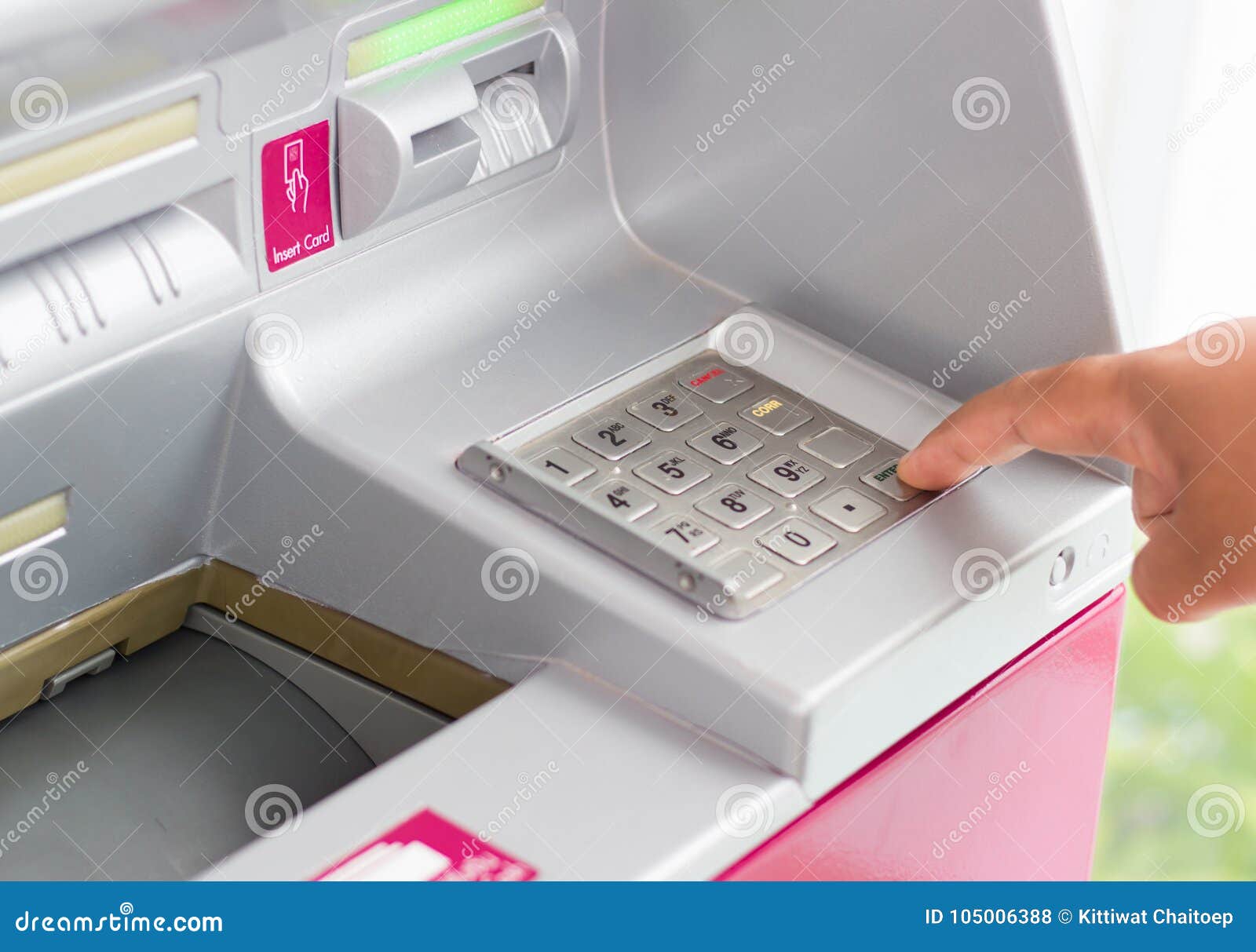 Using Automatic Deposit Machine Stock Photo - Image of money, account ...
