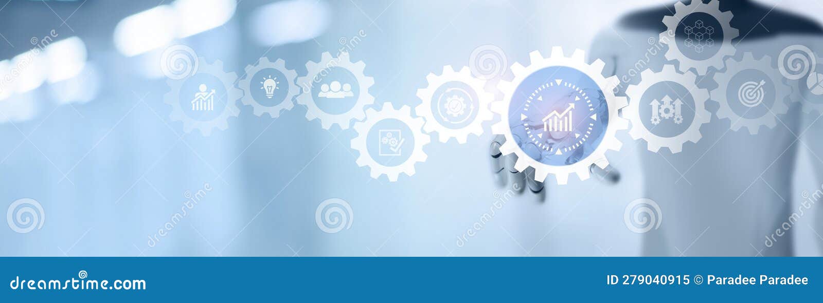 Using Automation To Increase Productivity. Industrial Management in ...