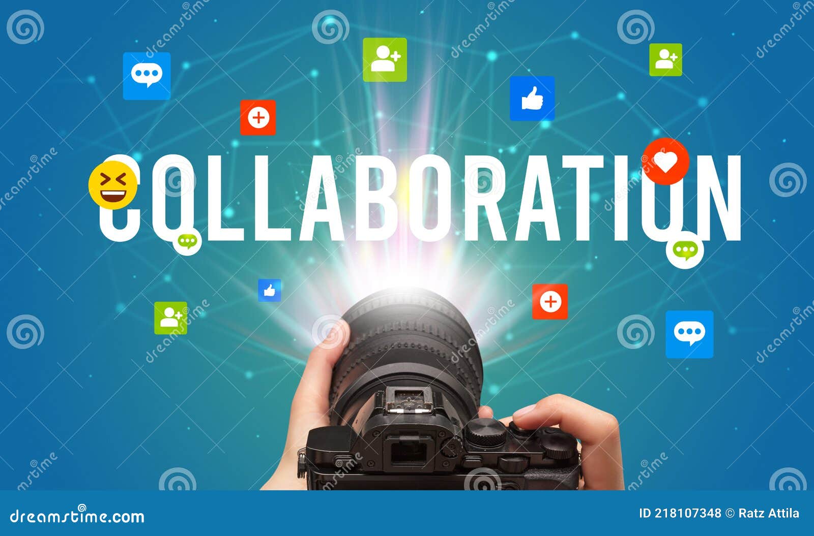 Using Camera To Capture Social Media Content Stock Photo - Image of ...