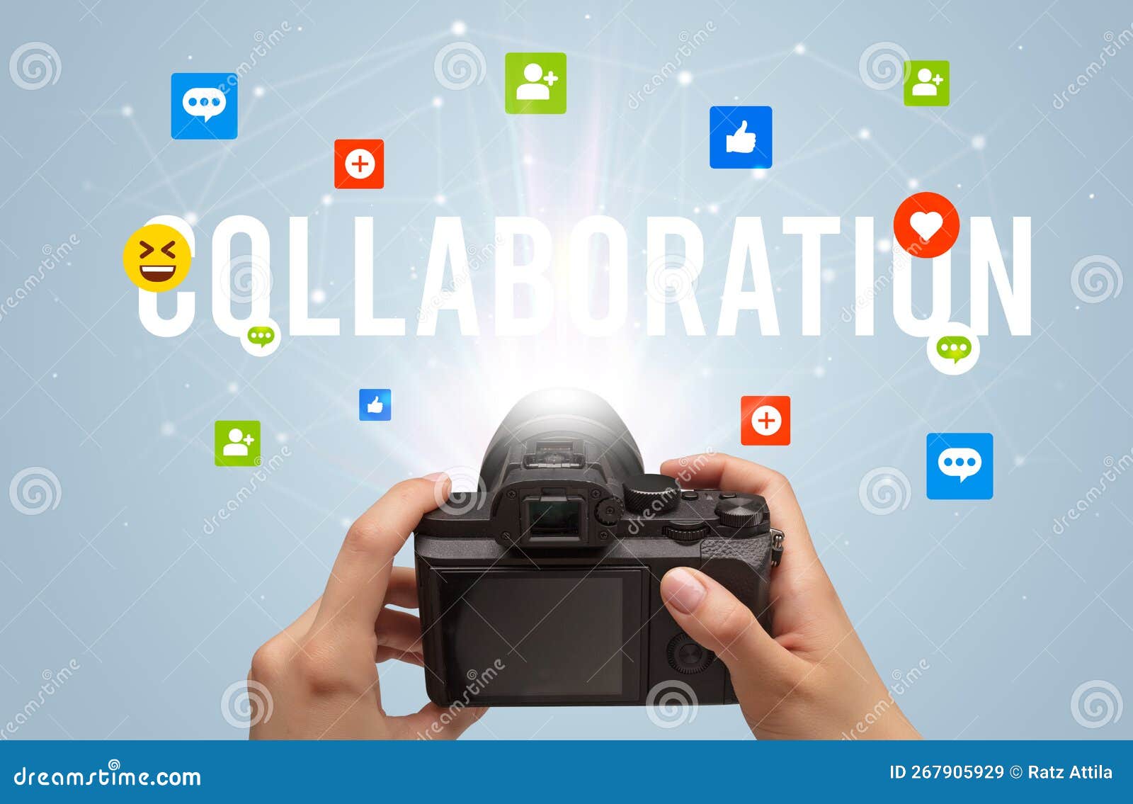 Using Camera To Capture Social Media Content Stock Image - Image of ...